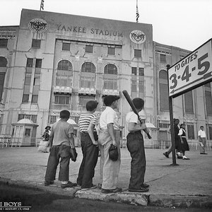 Yankee Stadium 1948 Baseball Boys of Summer Game Day Vintage Photo Babe ...