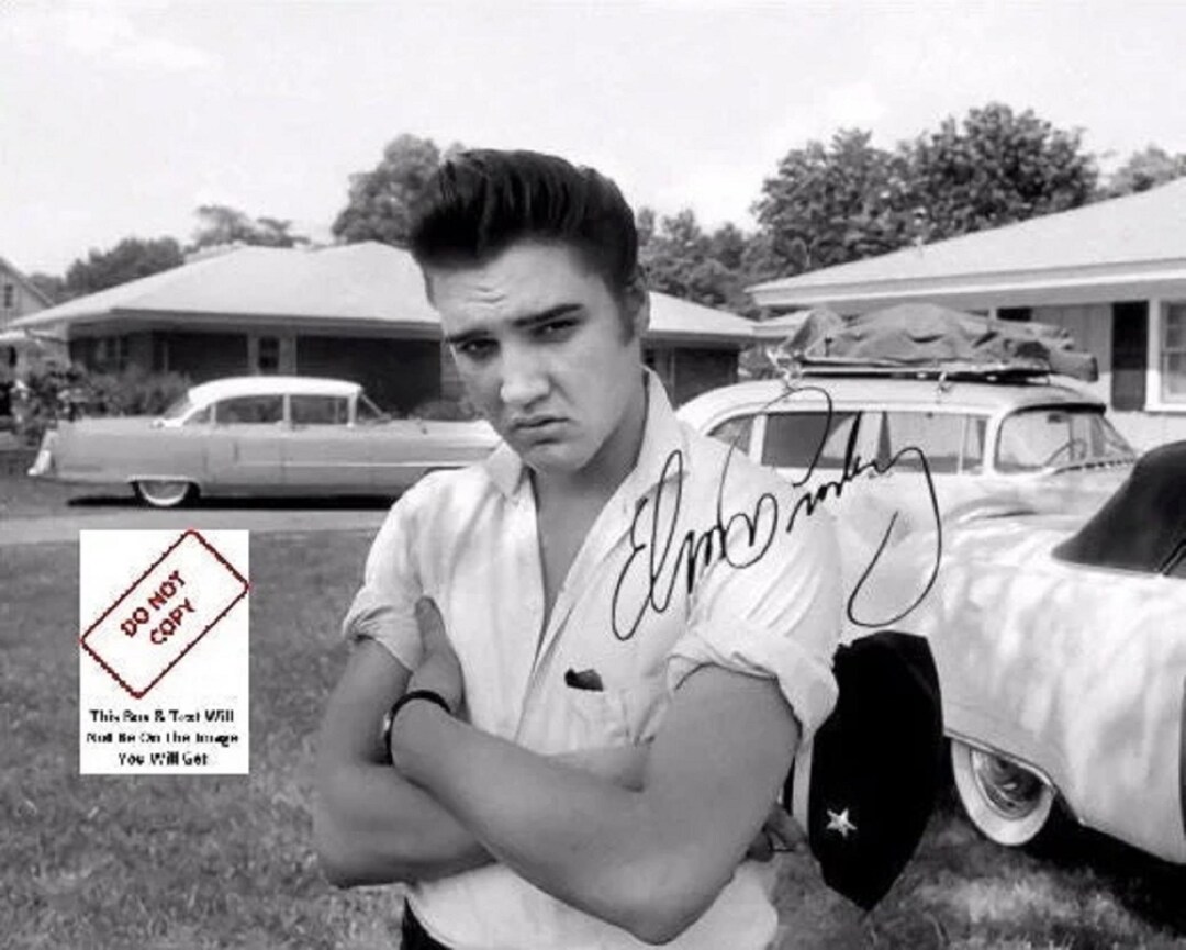 Elvis Presley Signed Photo Autographed Photo Elvis Autograph Vintage ...