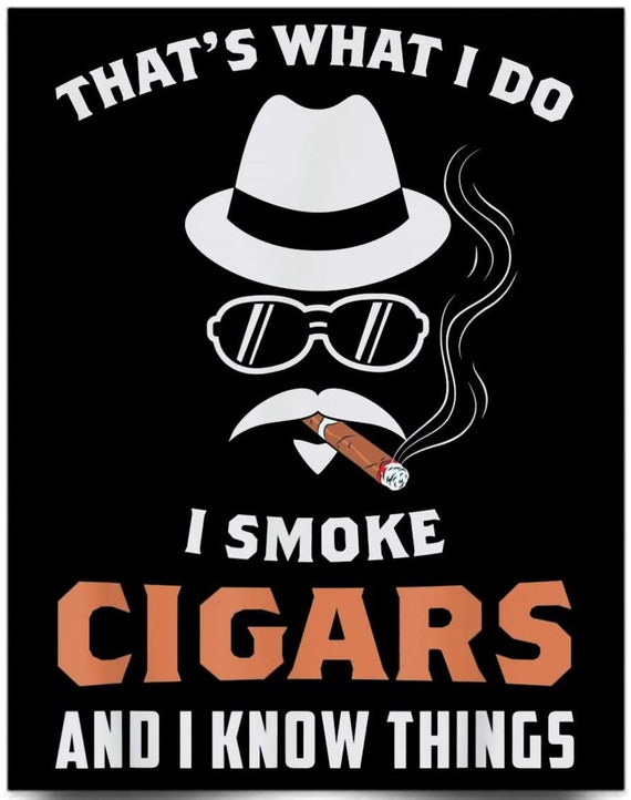 Cigar Smoking Decor Cigar Smoke Print Cigar Lover Gift Cigar | Etsy