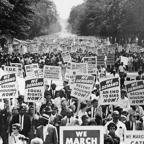 March on Washington Protest Print Civil Rights Black | Etsy