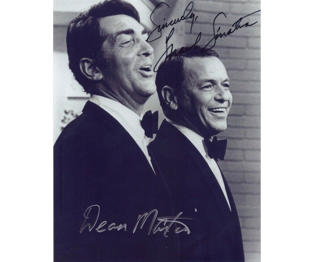 Frank Sinatra Dean Martin Signed Photo Autograph Frank Sinatra Signed ...