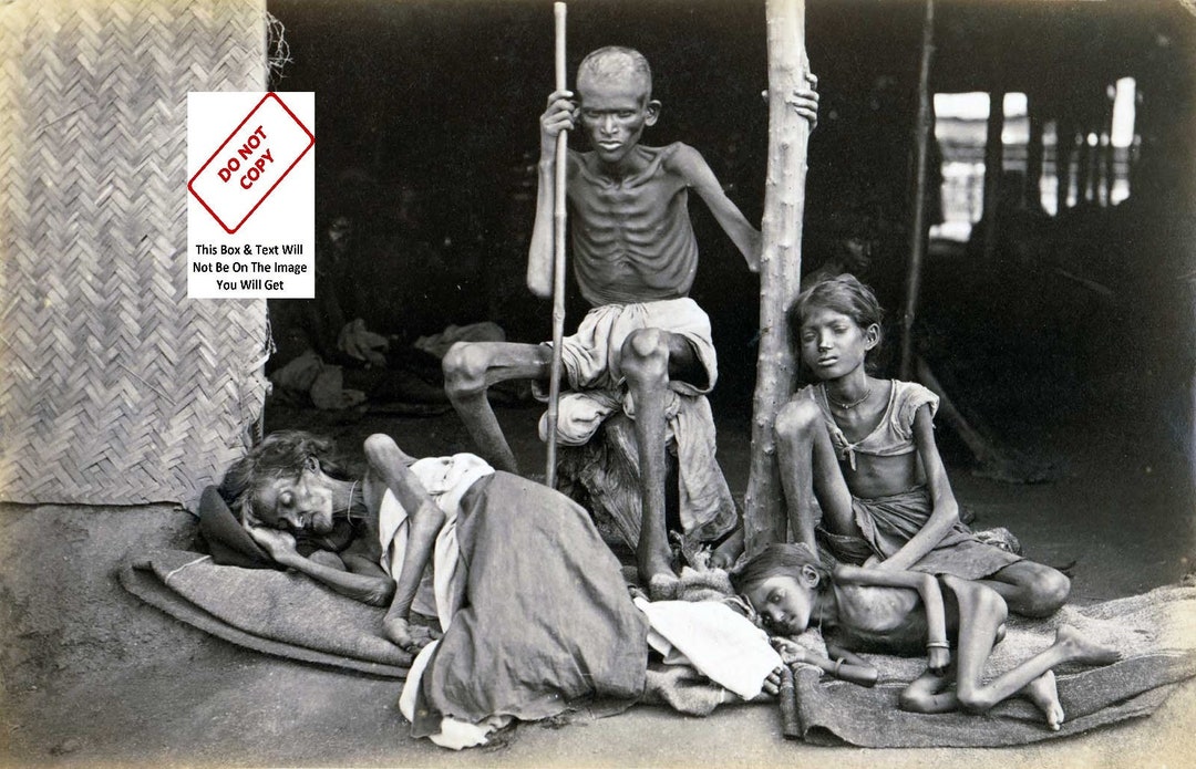 Poor Man Guards His Starving Family From Cannibals During the Madras ...