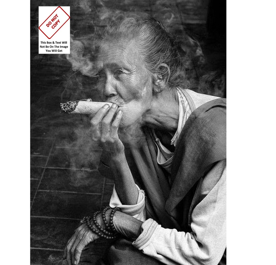 Old Person Smoking Marijuana Big Spliff Photo Smoking Reefer Marijuana ...