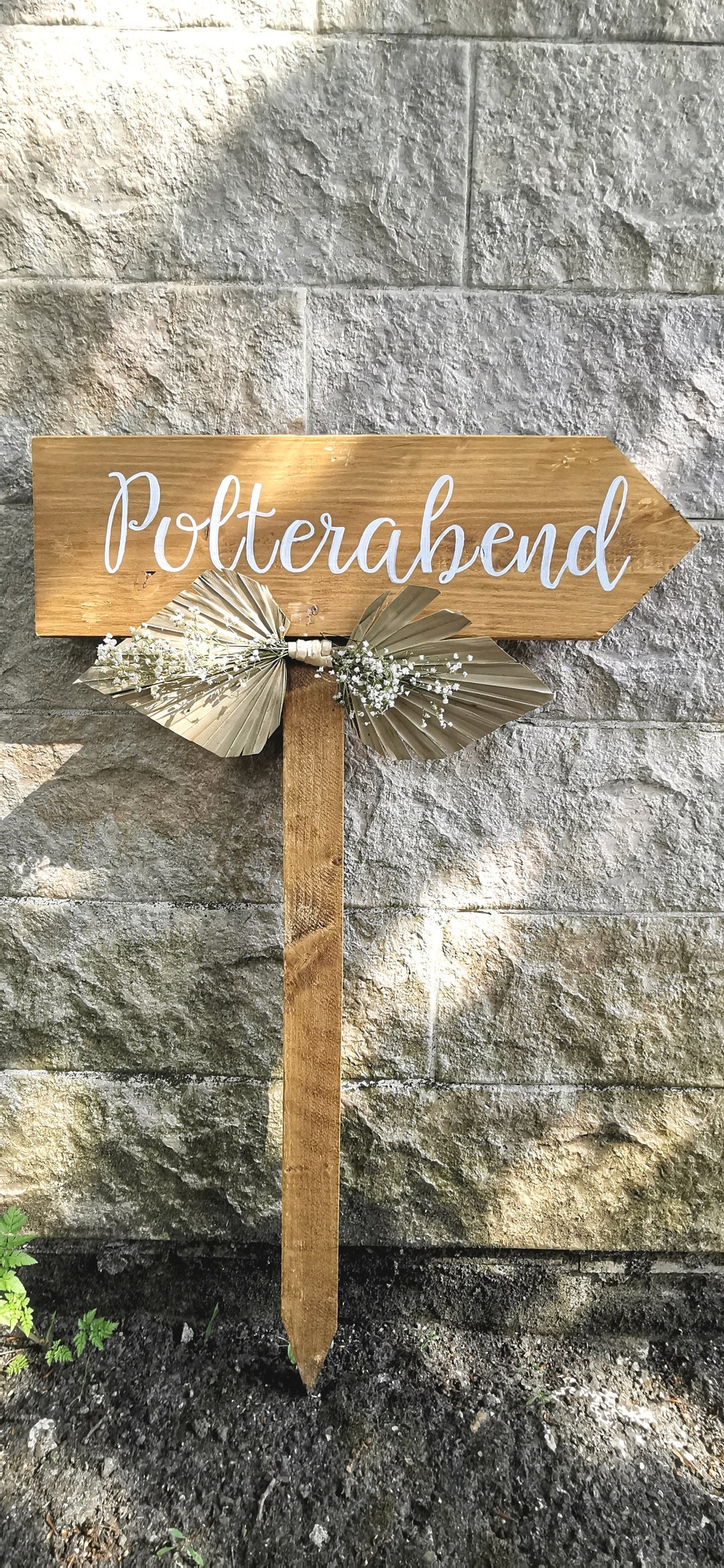 Holzschilder Pfeile groß mit Pfahl Personalisierte Wegweiser/ Empfang ...