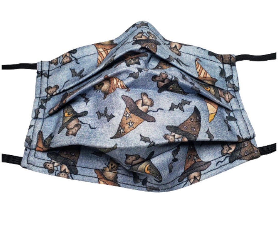 Bats in Hats Mask Adjustable Reusable Face Mask With Nose Pinch Wire ...