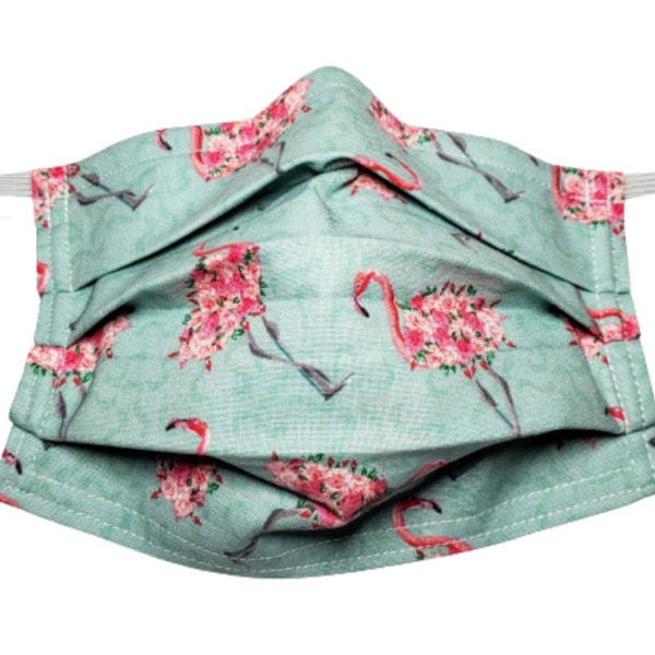 Flamingo Face Mask - Etsy