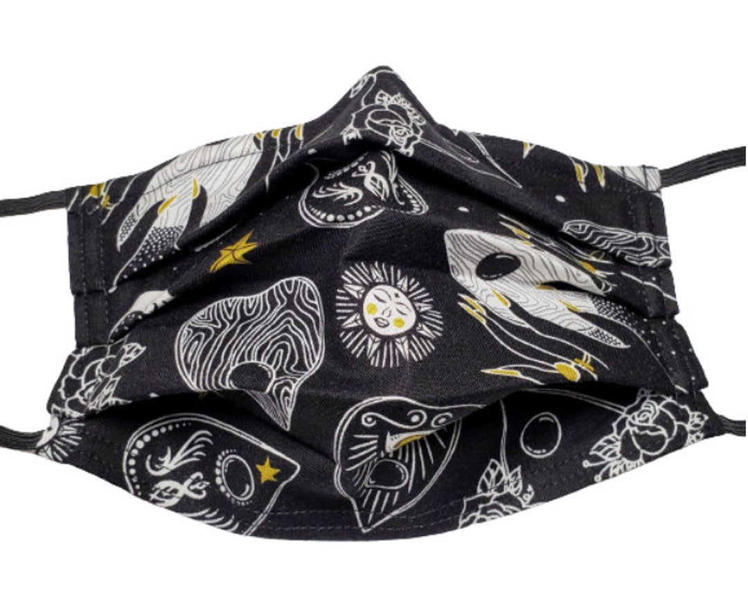 Ouija Board Planchette Mask Adjustable Face Mask With Nose Pinch Wire ...