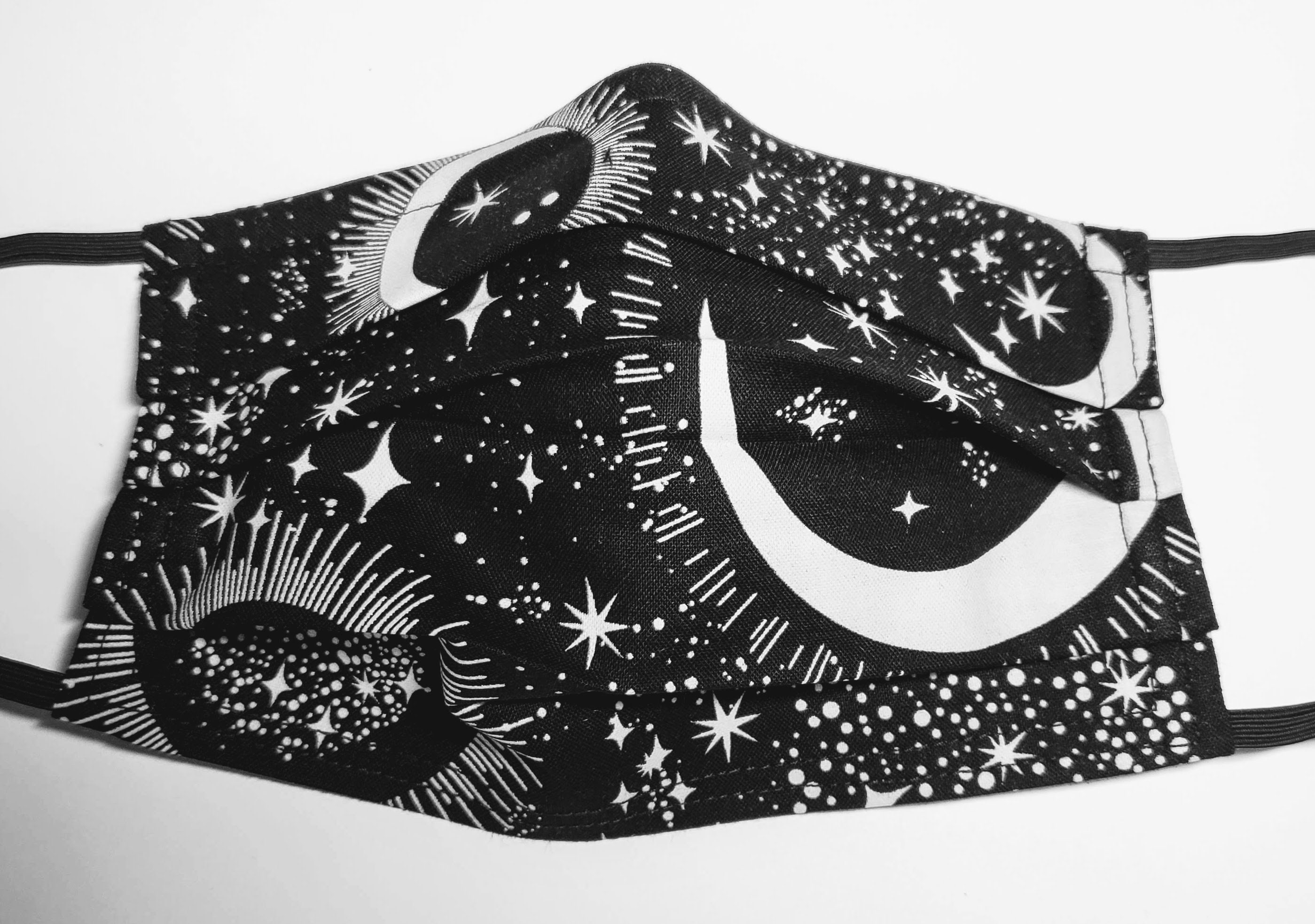 Glow in the Dark Magic Moons Adjustable Face Mask with Nose | Etsy