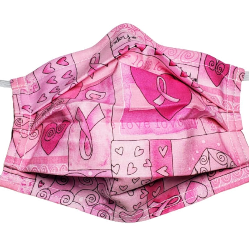 Breast Cancer Mask - Etsy