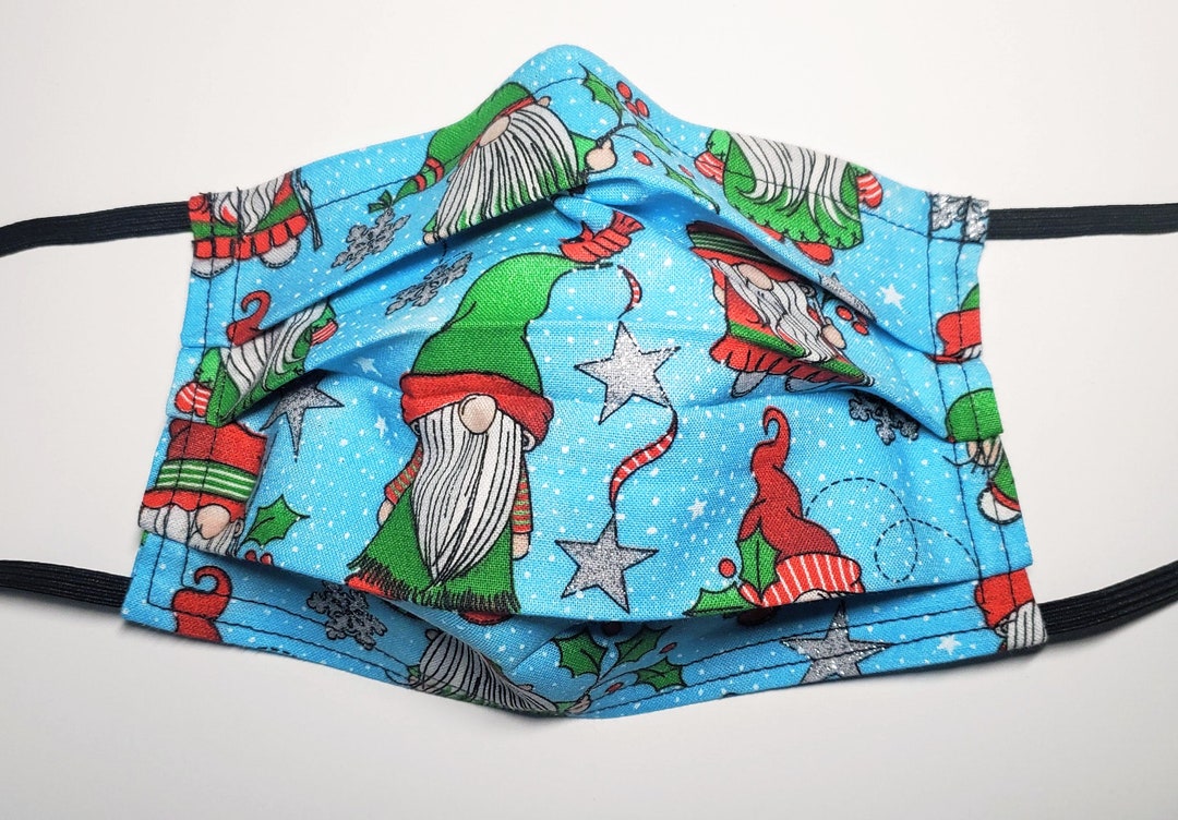 I'll Be Gnome for Christmas Reusable Adjustable Face Mask With Filter ...