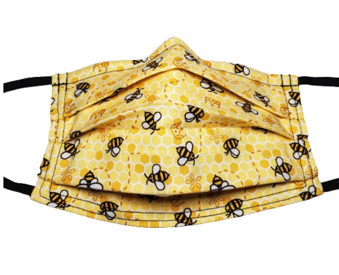 Queen Bee Reusable Face Mask with nose pinch wire and filter | Etsy