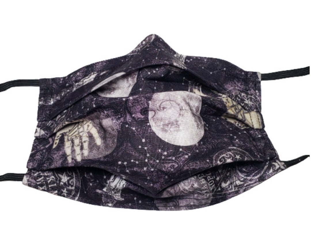 Mystic Palmistry Print Face Mask: Adjustable, Reusable, Cotton - Etsy