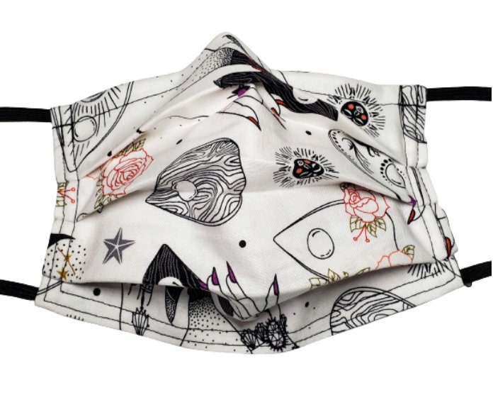 Ouija Board Planchette Mask Adjustable Face Mask With Nose | Etsy