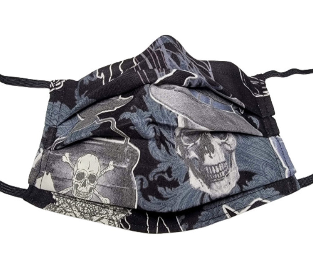 Witch Skulls and Cauldrons Mask Adjustable Reusable Face Mask With Nose ...