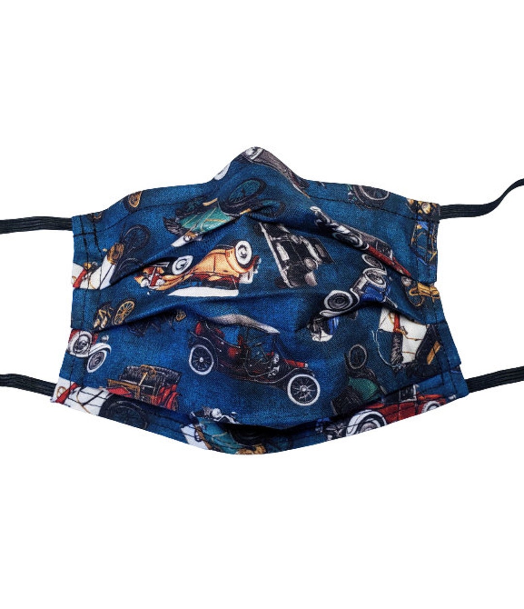 Old Fashioned Cars Handmade Adjustable Face Mask With Nose Pinch Wire ...