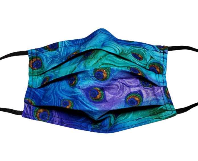 Regal Peacock Mask Reusable Adjustable Face Mask With Nose - Etsy