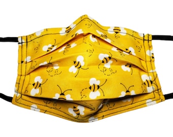 Buzzy Bee Reusable Face Mask With Nose Pinch Wire and Filter ...