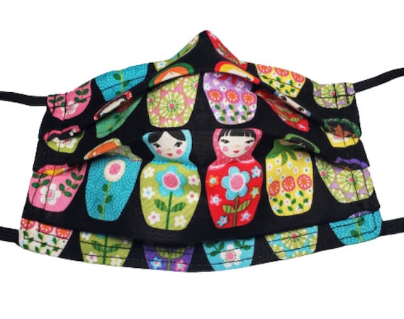 Russian Nesting Dolls Mask Handmade Reusable Adjustable Face | Etsy