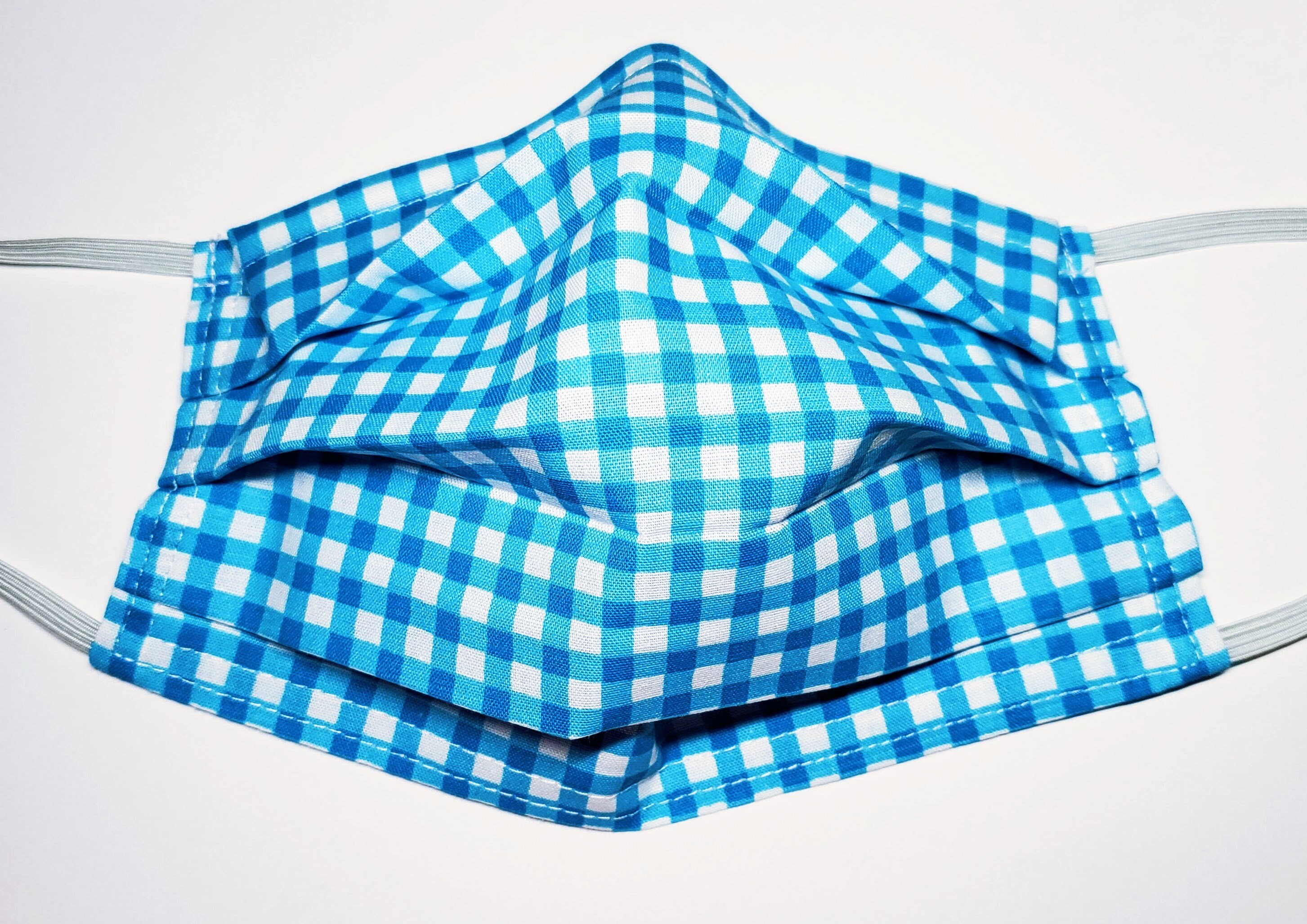 Blue Plaid Reusable Mask - Etsy