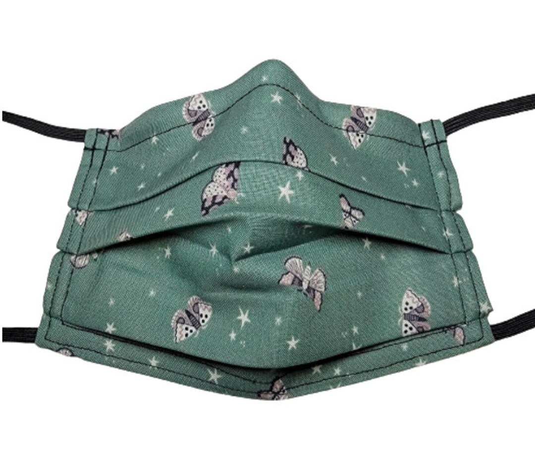 Starry Moths Mask Adjustable Reusable Face Mask With Nose Pinch Wire ...