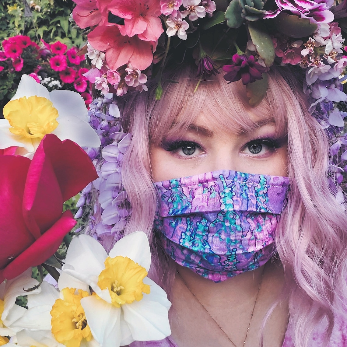 Metallic Golden Spells Mask Adjustable Reusable Face Mask With | Etsy