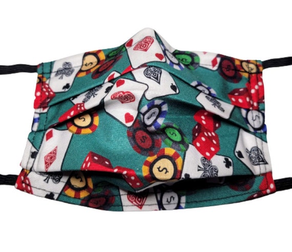Poker Chips Face Mask Adjustable Reusable Face Mask With Nose - Etsy