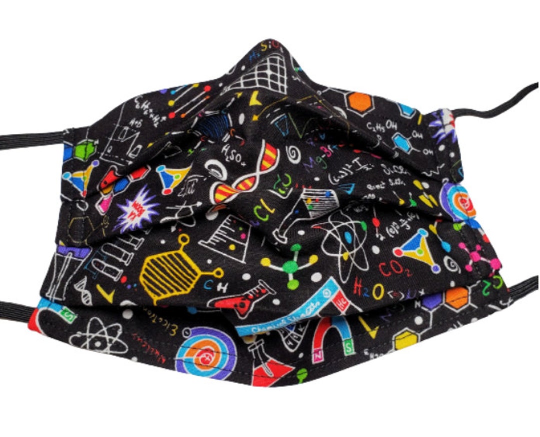 Biochemistry Science Mask Handmade Reusable Adjustable Face Mask With ...