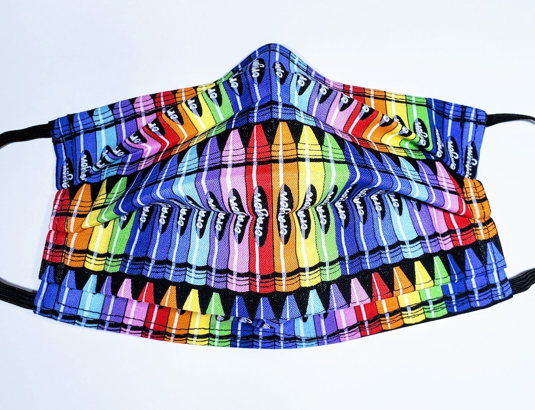 Crayons Reusable Mask - Etsy