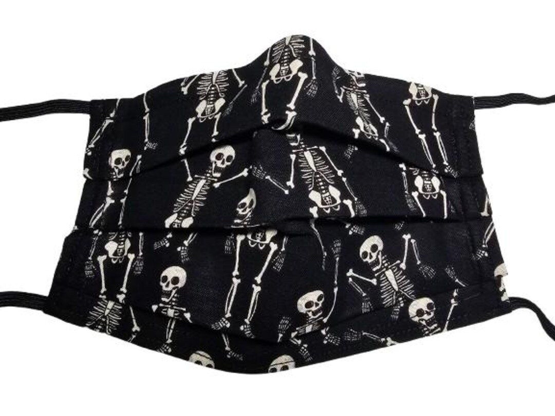 Dancing Skeletons Mask Adjustable Reusable Face Mask With Nose Pinch ...
