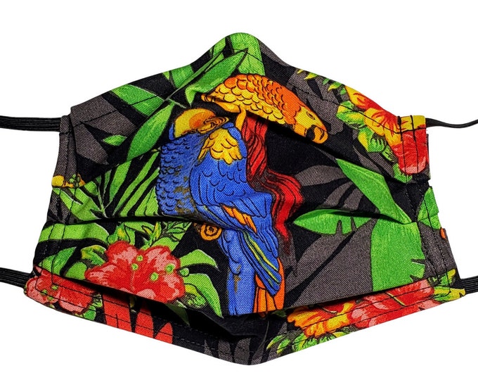 Cockatiel Pattern Mask, Cute Parrot Face Mask, Birb Memes Fabric Mask ...