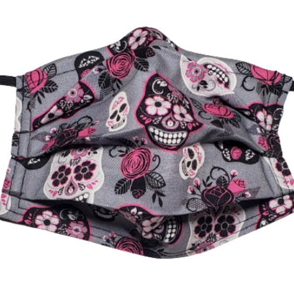 Sugar Skull Face Mask - Etsy