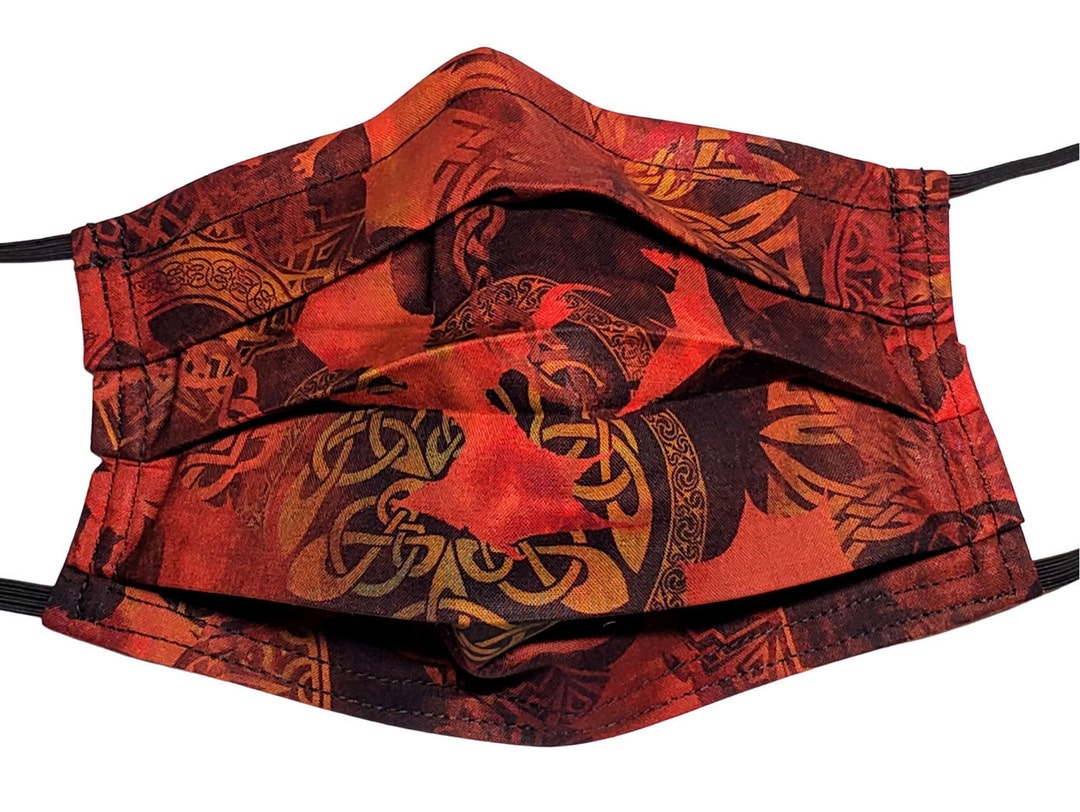 Red Dragon Queen Face Mask, Handmade Reusable Adult Mask - Etsy