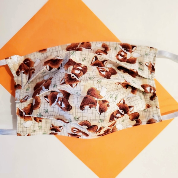 Fox Face Mask - Etsy