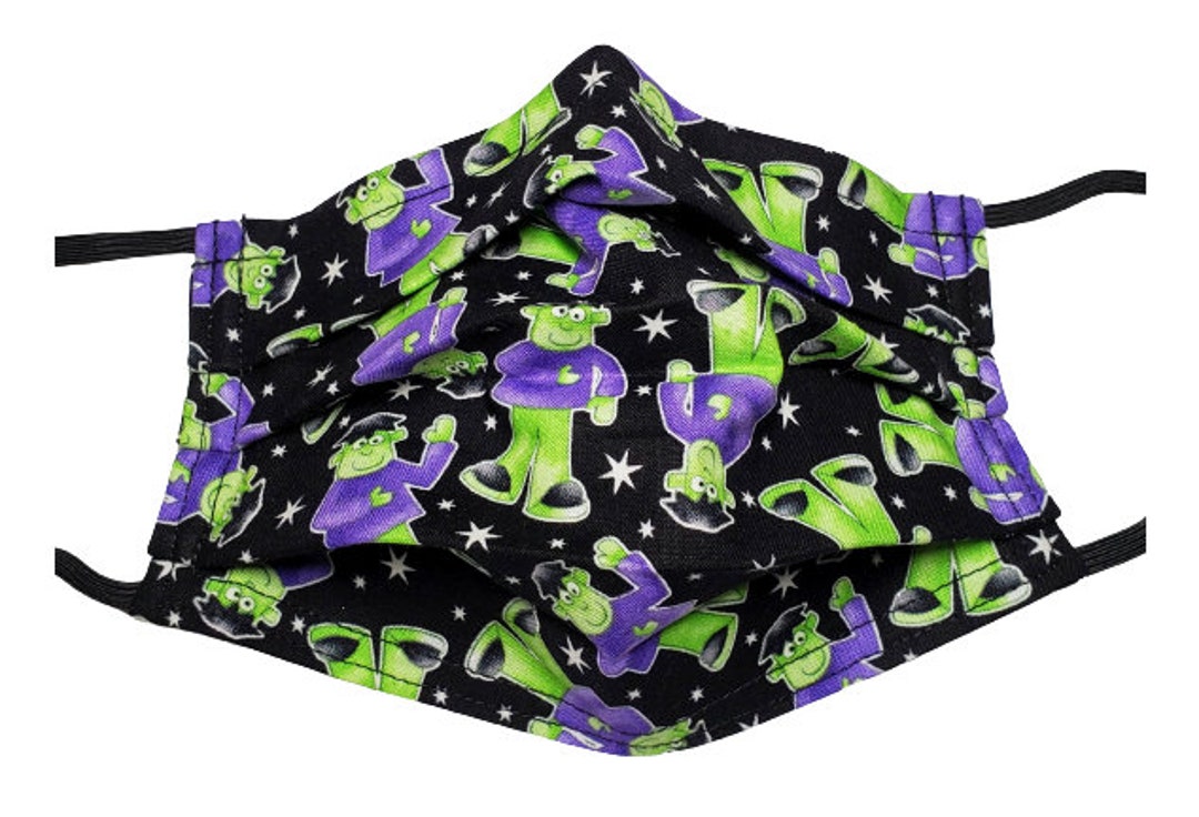 Glow in the Dark Frankenstein Face Mask, Reusable & Adjustable - Etsy