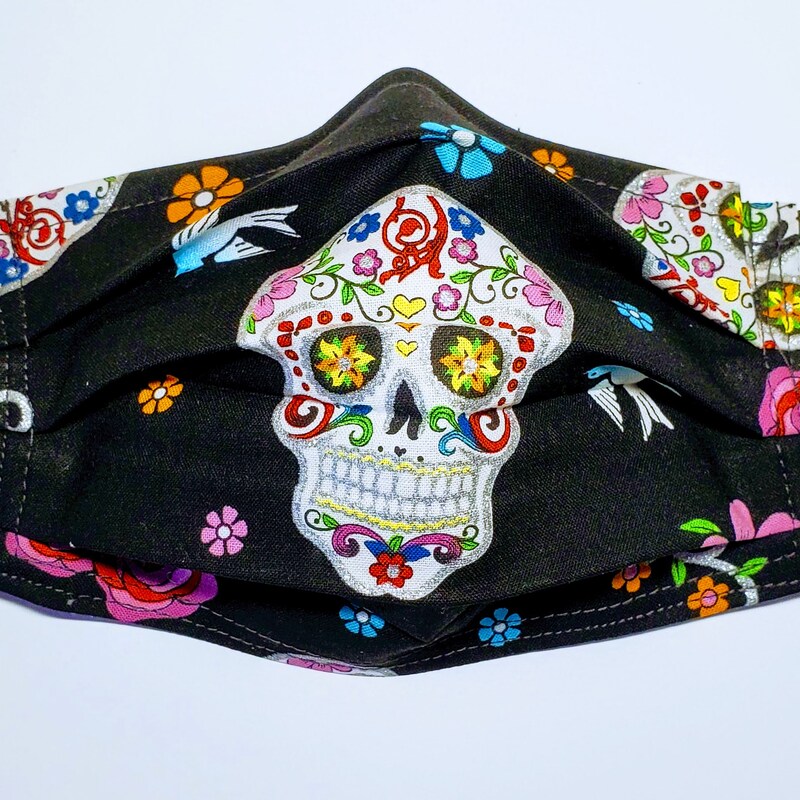 Sugar Skull Face Mask - Etsy