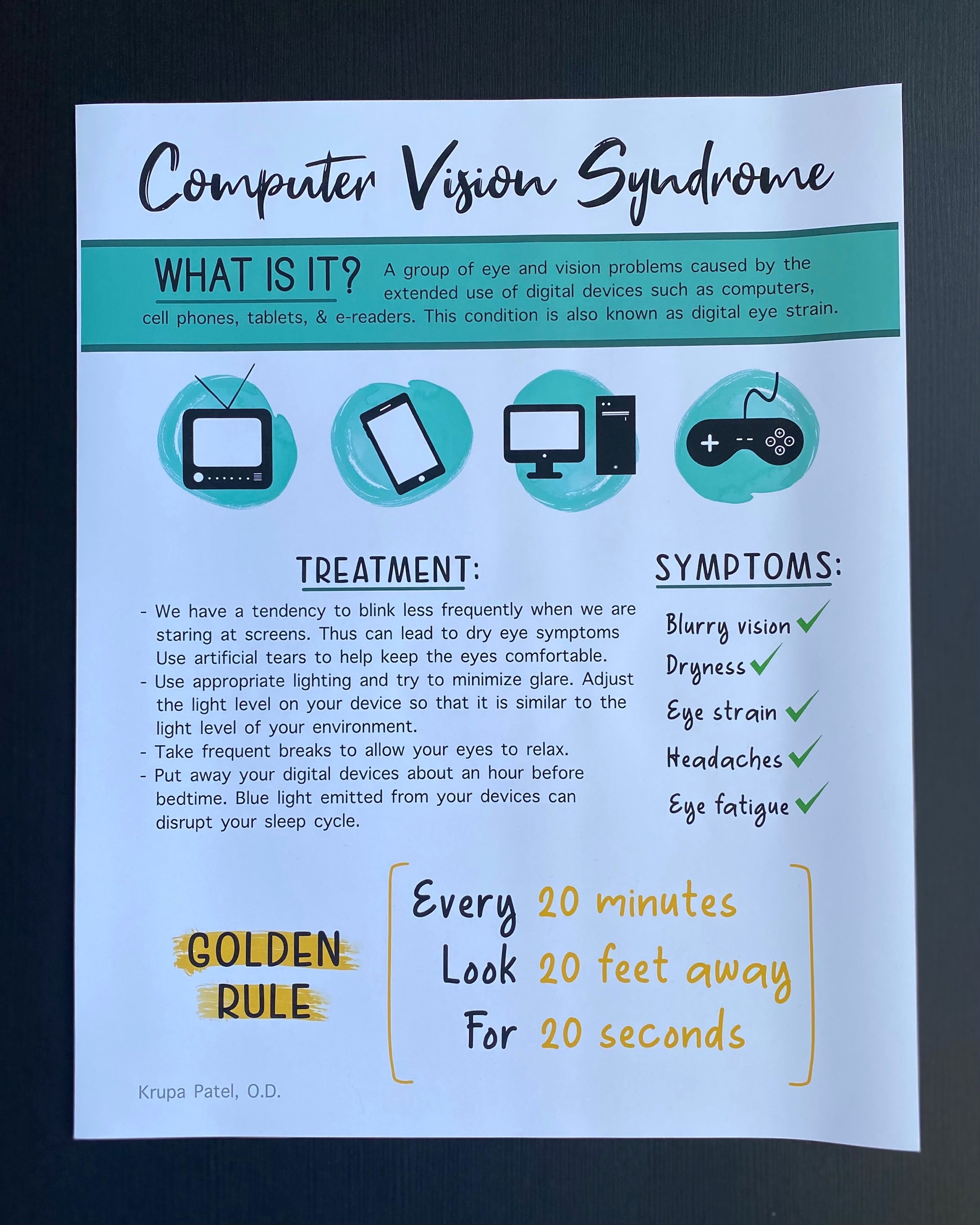 Computer Eye Care Posters