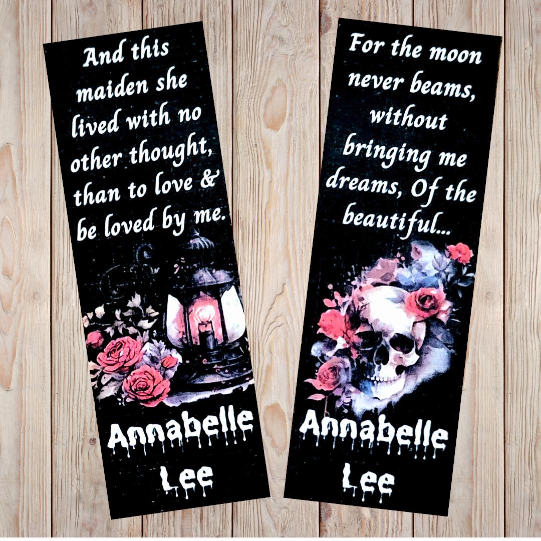 Annabelle Lee Collection Bookmarks | Edgar Allan Poe Poem | Book Lover ...