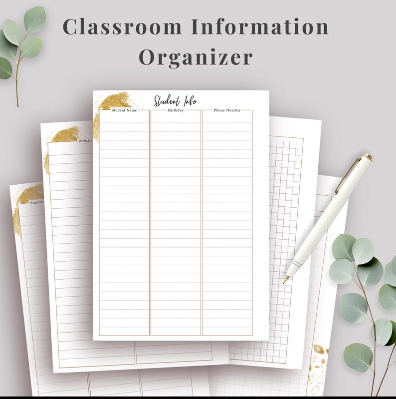 Teacher Planner Digital Download | Comprehensive Teacher Planner ...