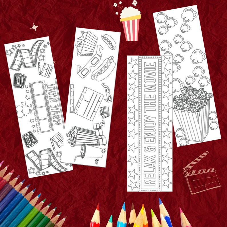 Original Movie Coloring Bookmarks | Coloring Bookmarks | Movie Time ...