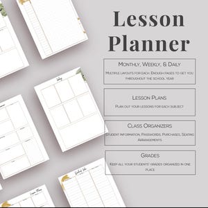 Teacher Planner Digital Download | Comprehensive Teacher Planner ...