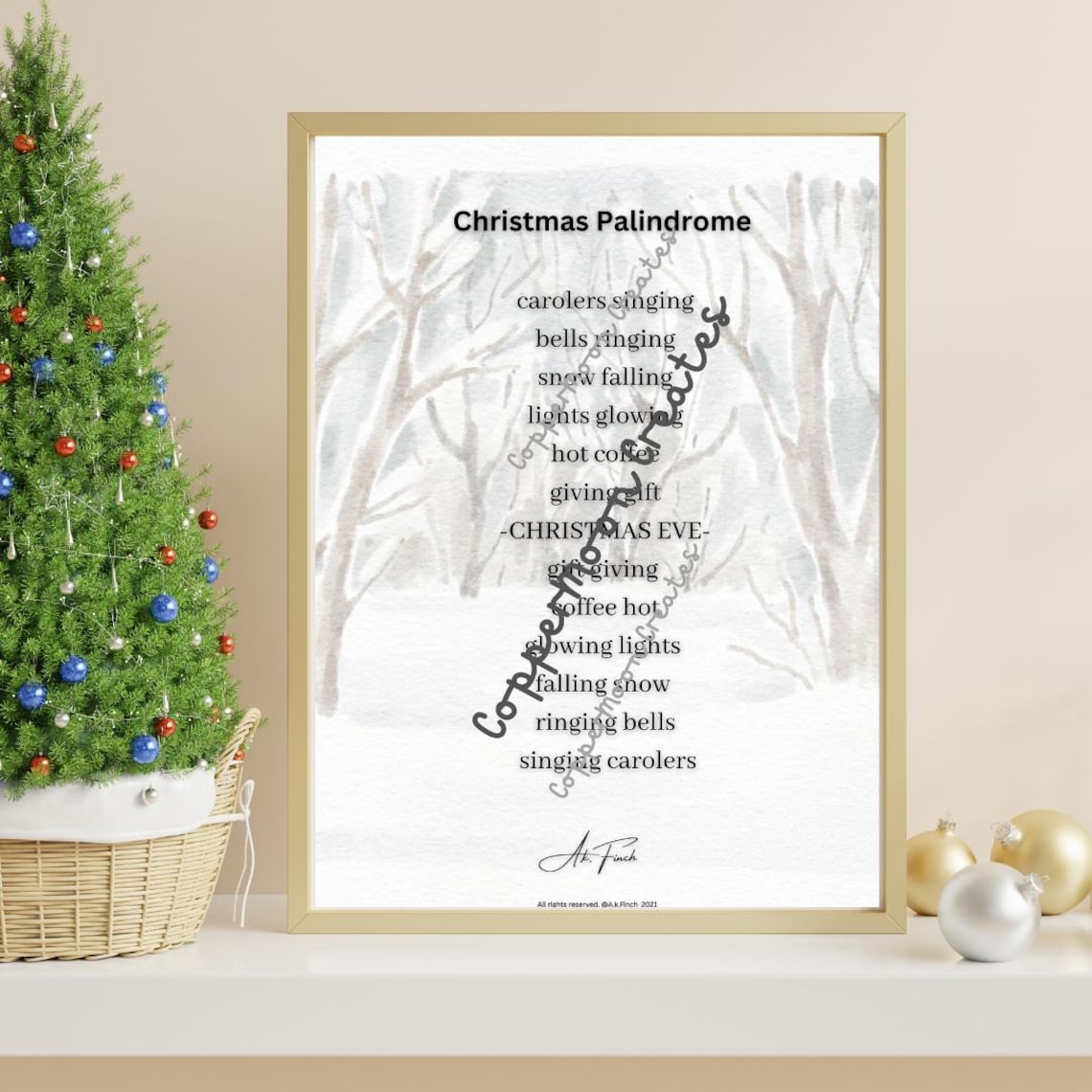 Christmas Palindrome Poem | Christmas Poem | Original Christmas Poem ...