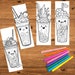 Boba Coloring Custom Bookmarks - Etsy