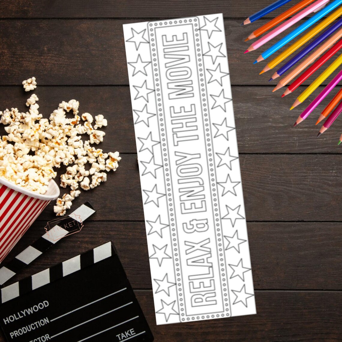 Original Movie Coloring Bookmarks | Coloring Bookmarks | Movie Time ...