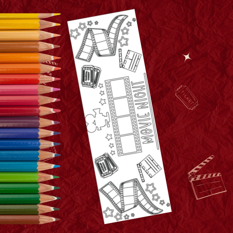 Original Movie Coloring Bookmarks | Coloring Bookmarks | Movie Time ...