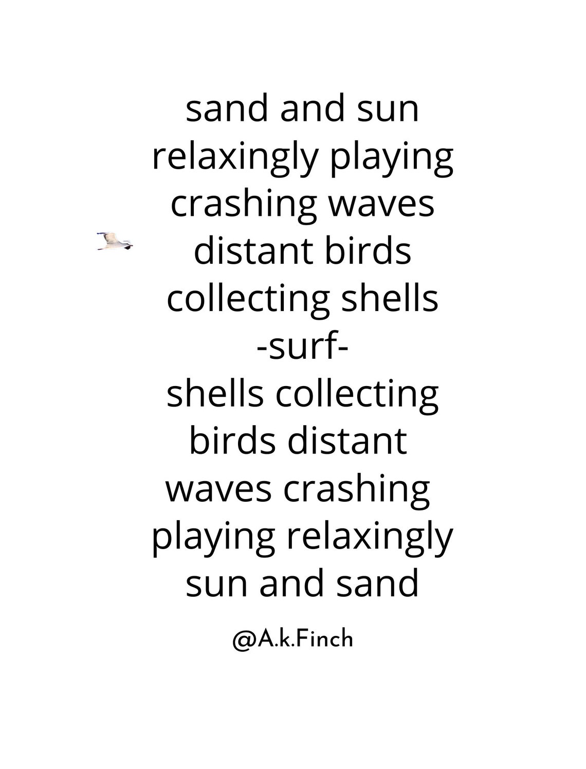 Summer Poem, Summer Palindrome Poem, Digital Download, Original Summer ...