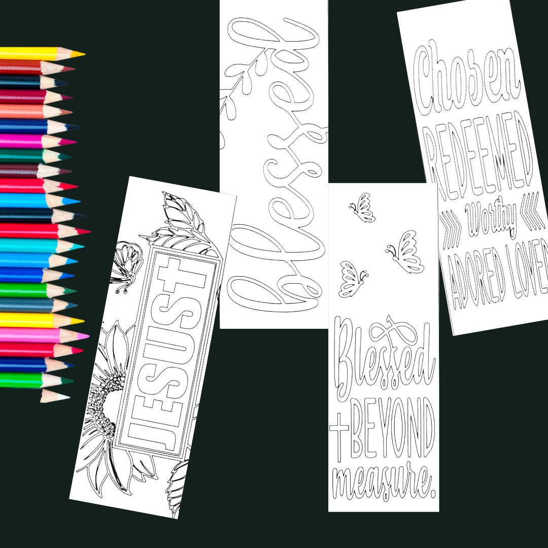 Custom Christian Coloring Bookmarks | Coloring Bookmarks | Religious ...