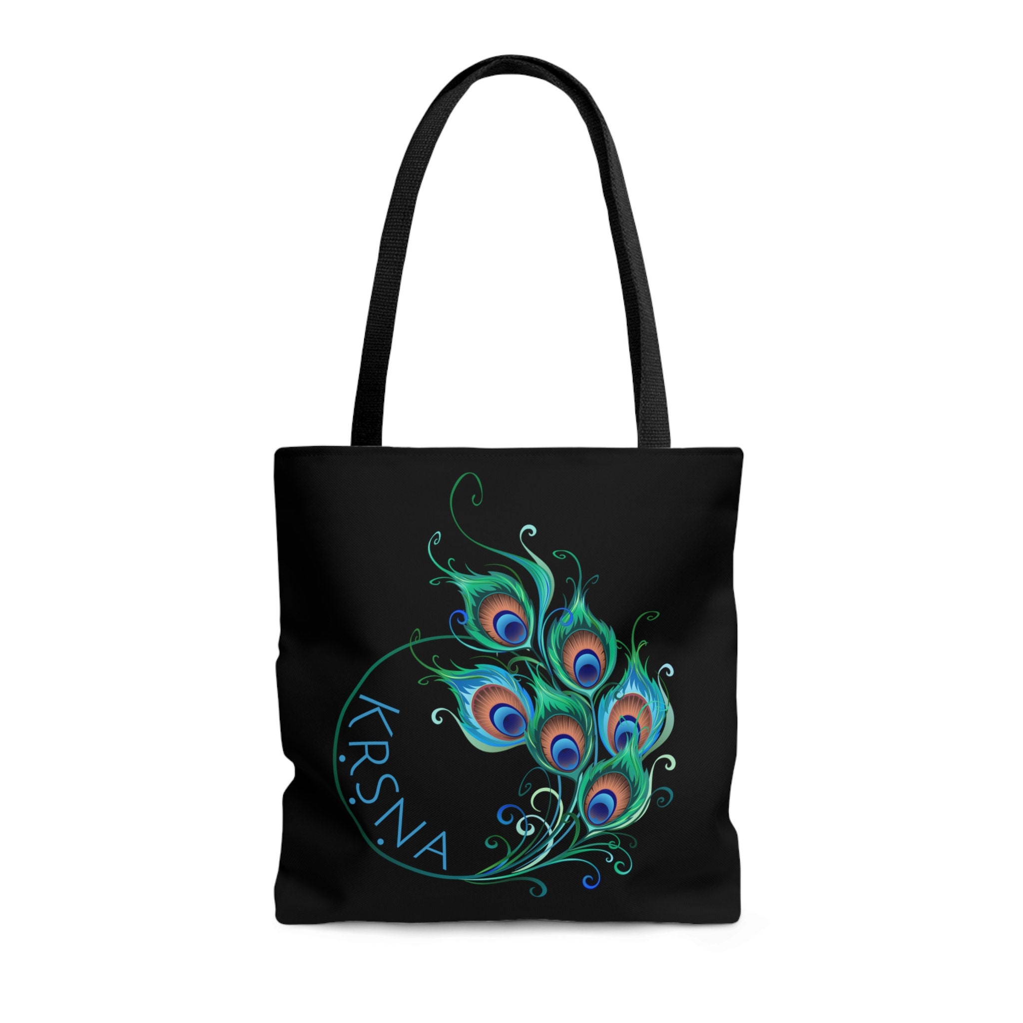 Krsna Peacock Feather Tote Bag Krishna Bag Hare Krishna - Etsy