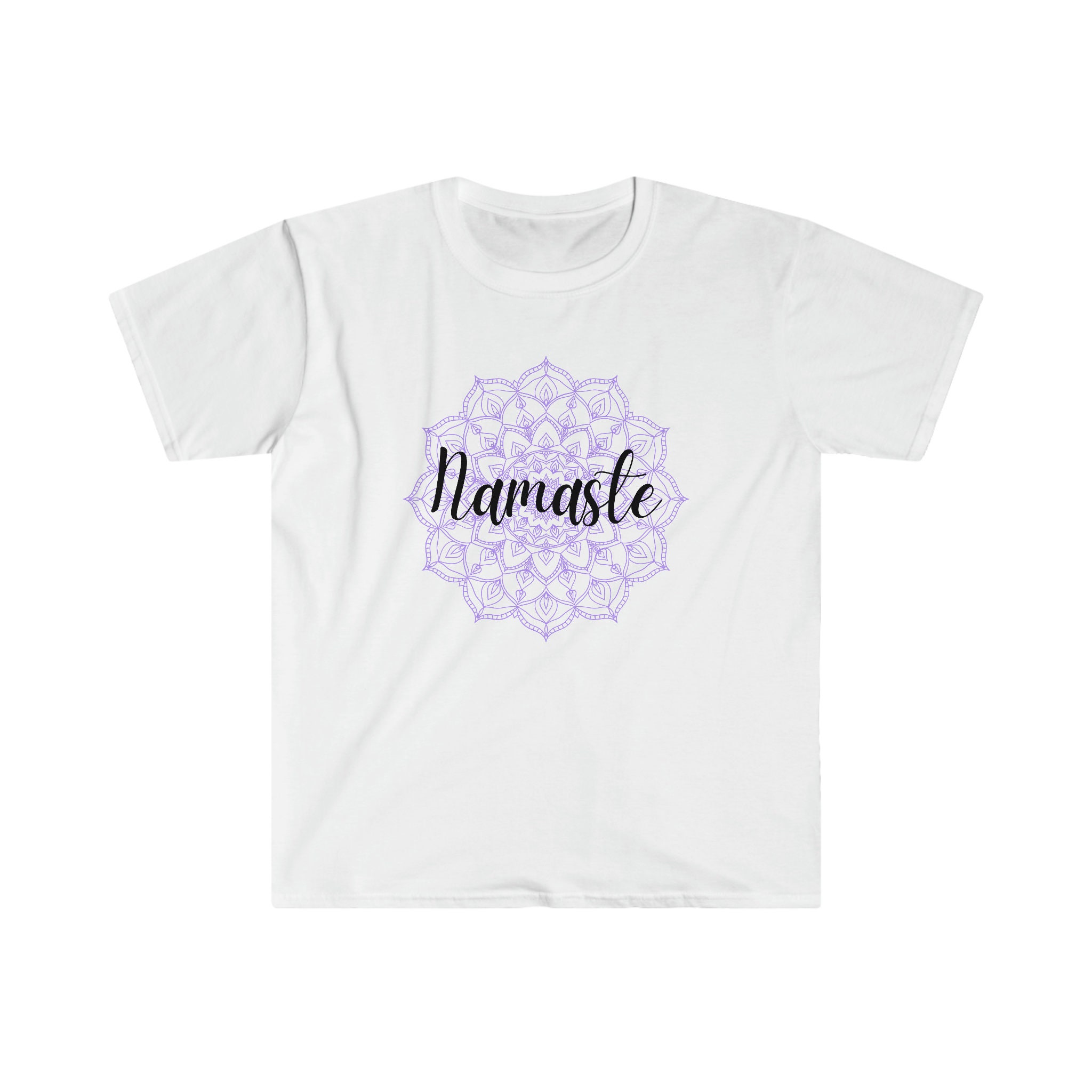 Namaste Mandala Unisex Softstyle T-shirt Comfy Tee Yoga - Etsy