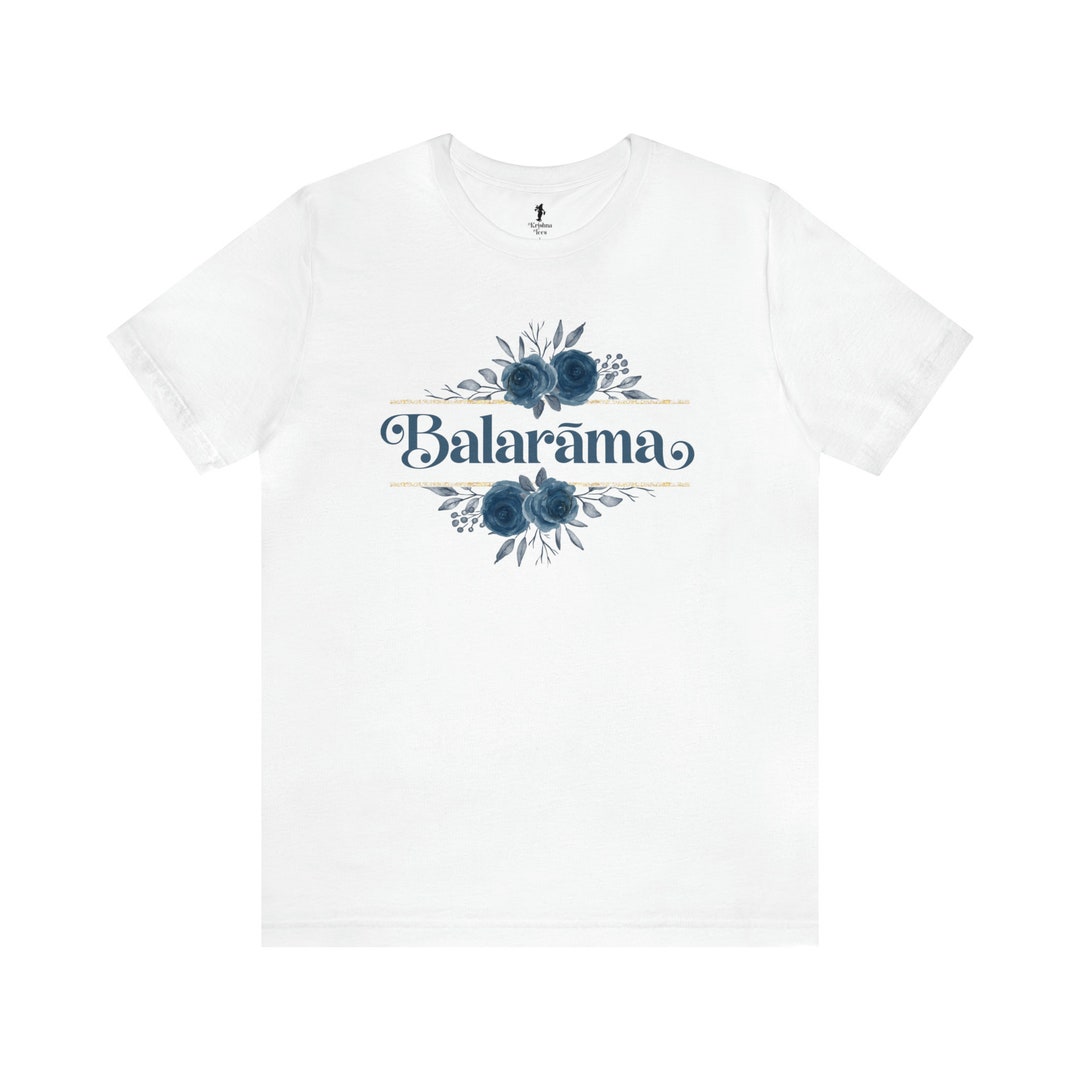 Balarama Floral Jersey Tee | Hare Krishna Shirt | Unisex Tee ...