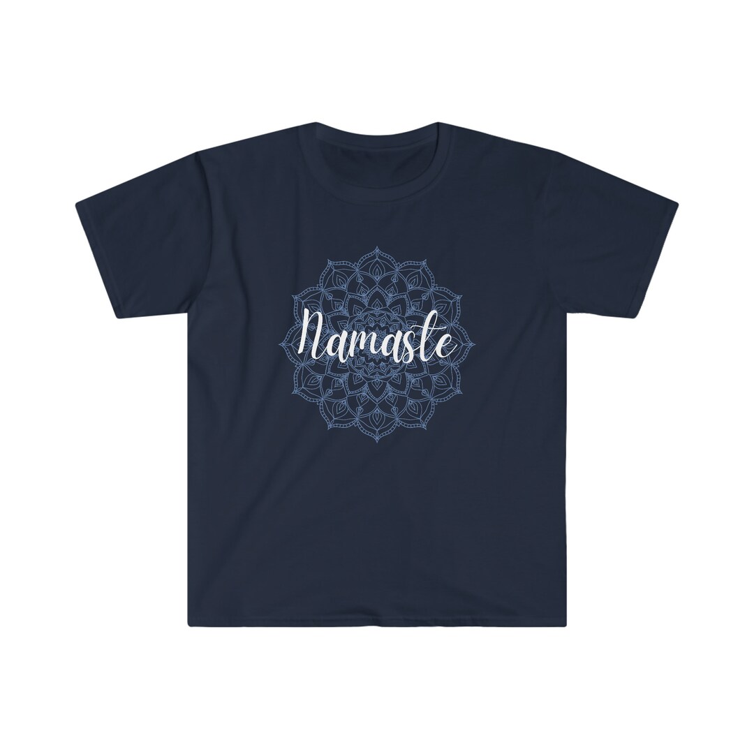 Namaste Mandala Unisex Softstyle T-shirt Comfy Tee Yoga Tee Yoga Shirt ...